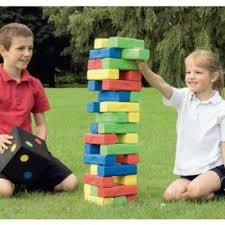 Jamanga Tower Game X36 Blocks + Giant Dice